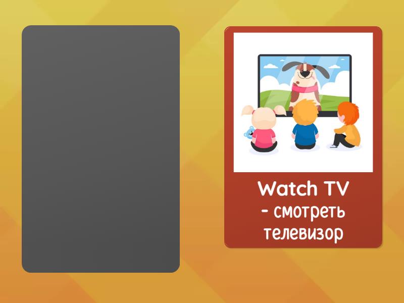 Our house - actions - Speaking cards