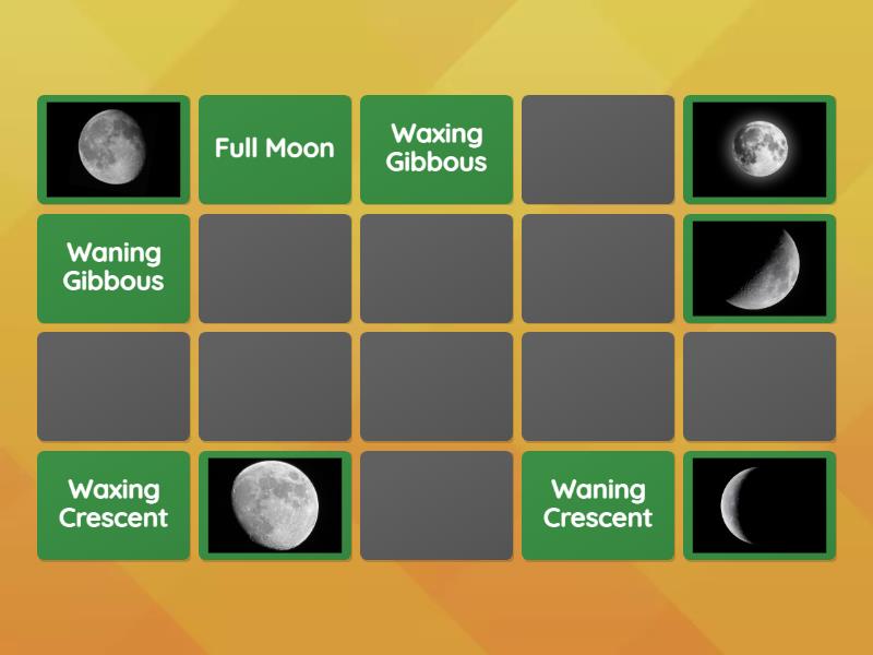 Moon Phases and Eclipses Matching - Matching pairs
