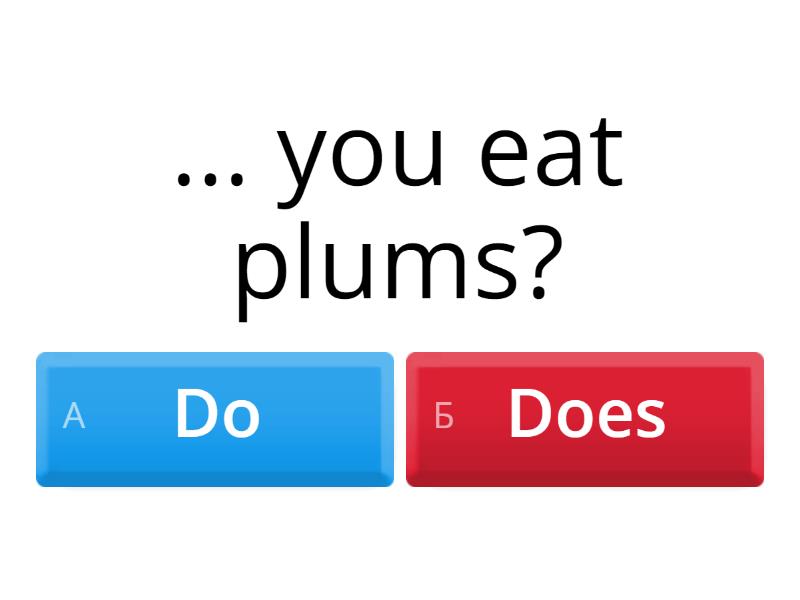 Do/Does - Cuestionario