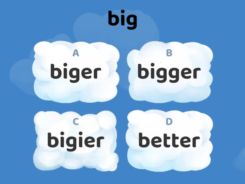 Comparative adjectives (Practise) - Quiz
