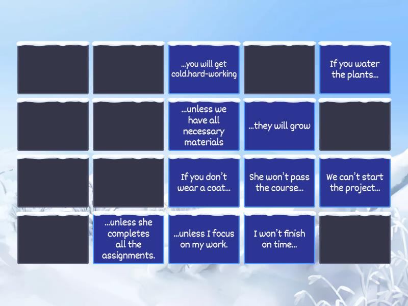 Conditional (0,1) - Matching pairs