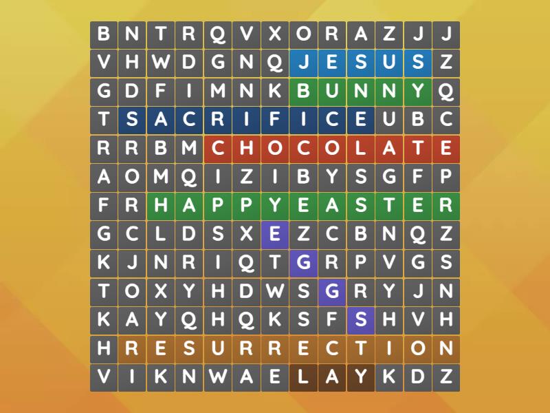 EASTER - Wordsearch