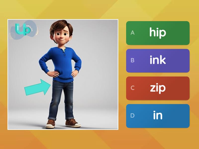 03 Oxford Phonics World 2 Unit 4 i UpEnglish hip, ink, zip, in - Quiz