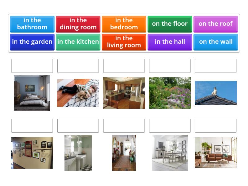 FF1 Unit 8 My house rooms - Match up