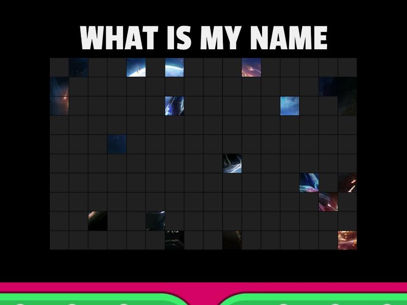 MY NAME - Image quiz