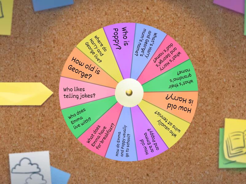 GG3 Unit 0.1 Comprehension - Spin the wheel