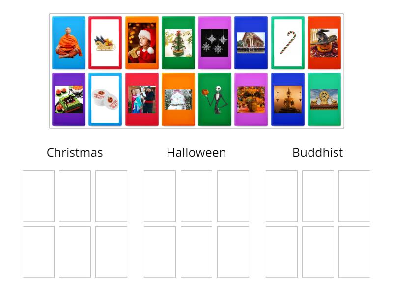 Holidays and Traditions - Group sort