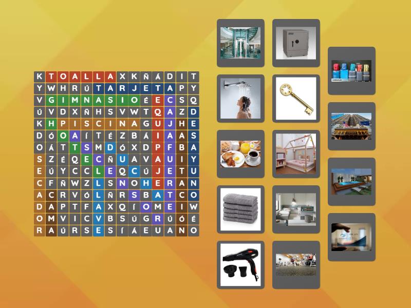 El hotel - Wordsearch