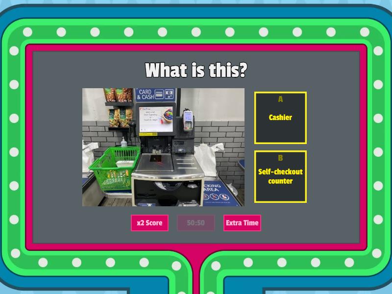 Self-checkout - Gameshow quiz