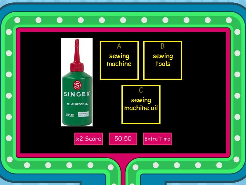 maintenance sewing machine kit - Gameshow quiz