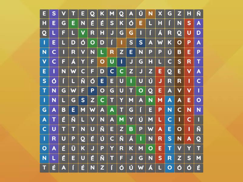 Evolución de Darwin - Sopa de letras