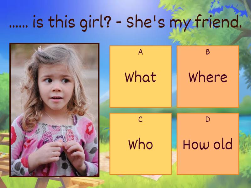 Wh-question words A1 - Quiz