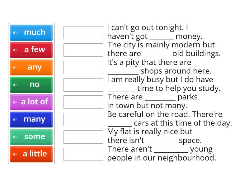 7. SINIF Quantifiers - Match up