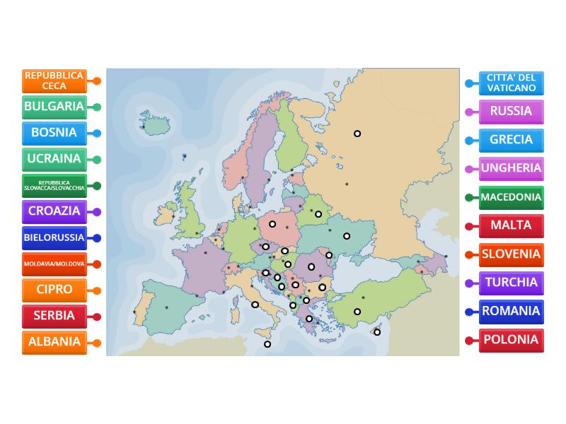STATI EUROPEI 2 - Labelled diagram