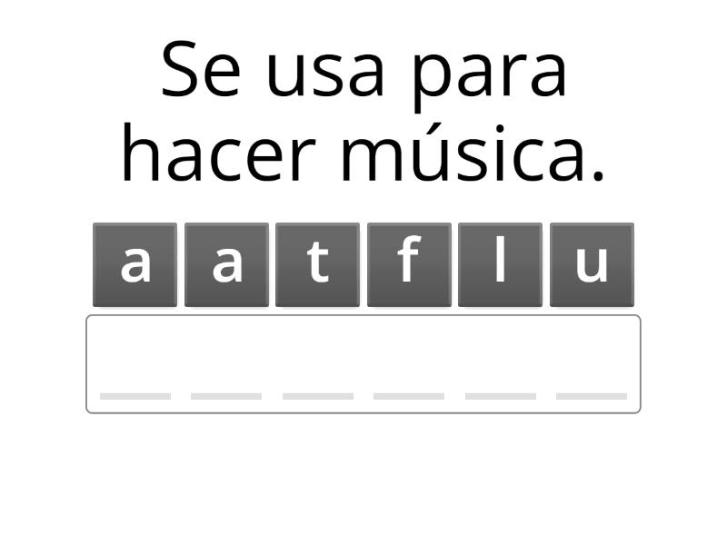 Palabras con Fr, fr, Fl,fl - Anagrama