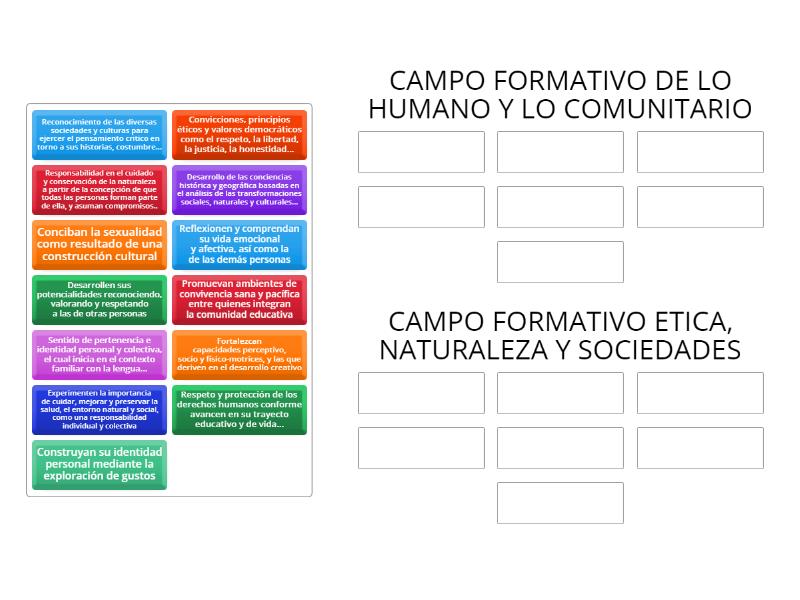 Campos formativos - Group sort