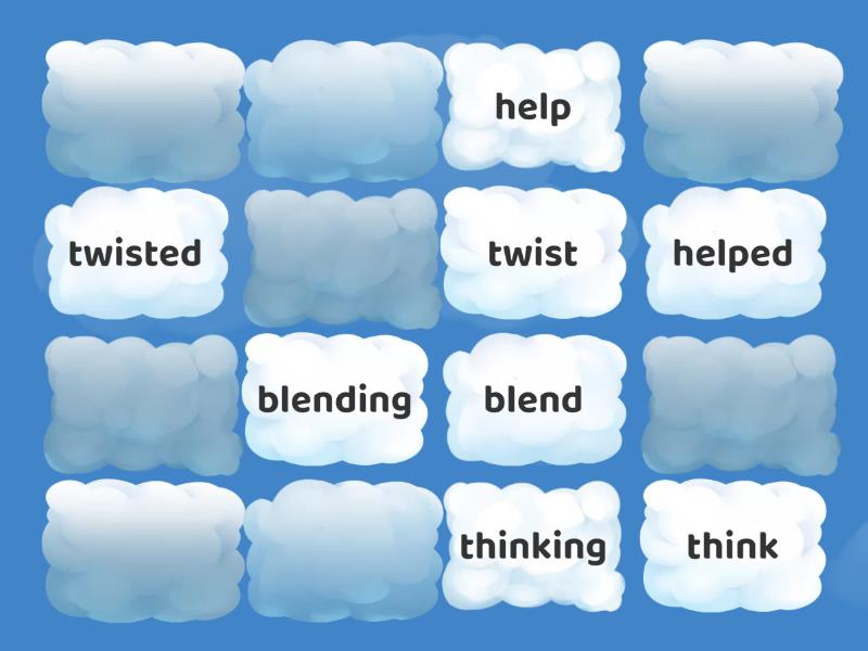 Unit 10 - Base Word/Suffix Match Up! - Matching pairs