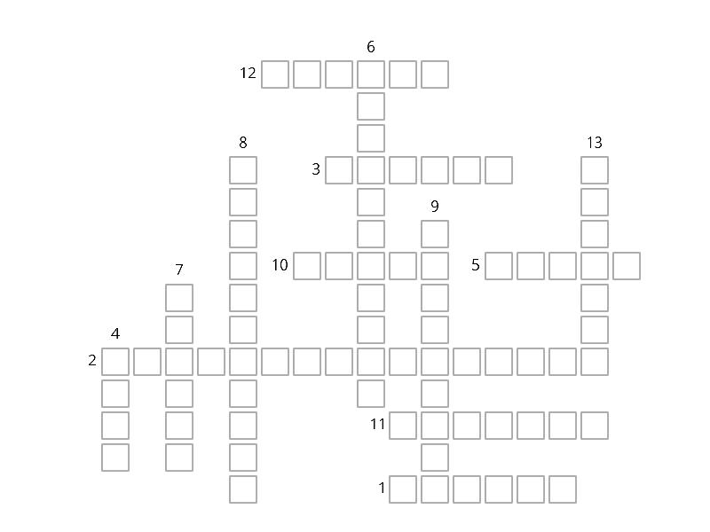 Crucigrama de la salud. - Crossword