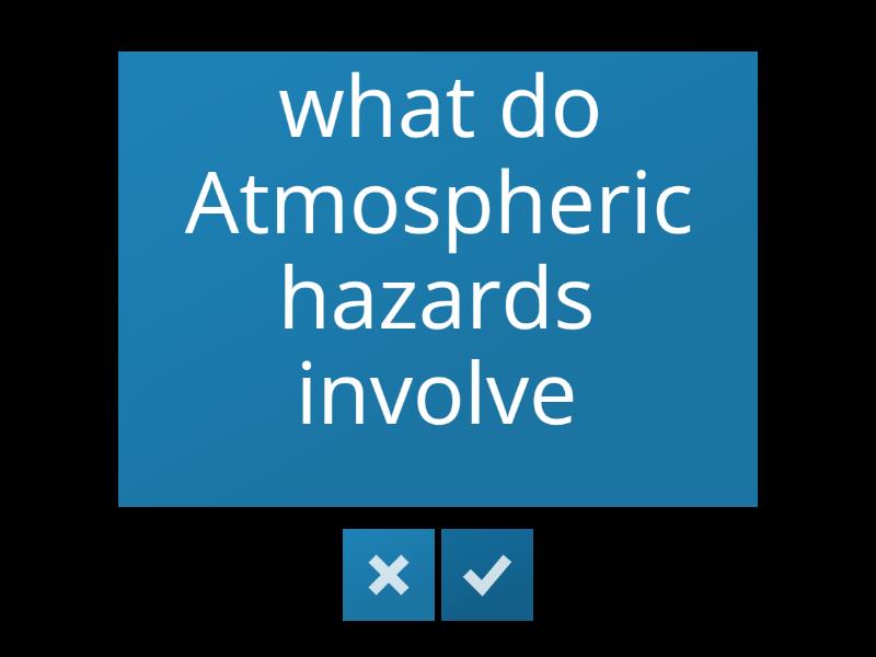 Natural hazards - Flash cards
