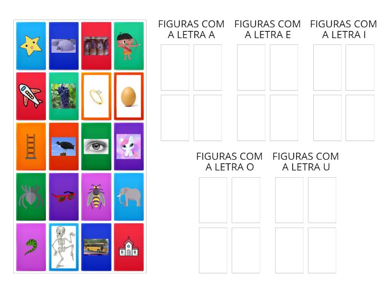 ATIVIDADE 029 - VOGAIS - Group sort