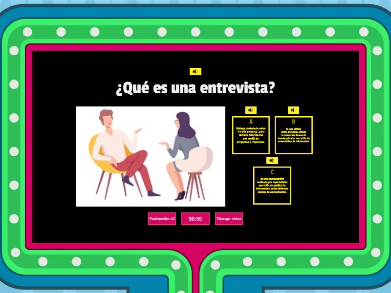 La entrevista - Gameshow quiz