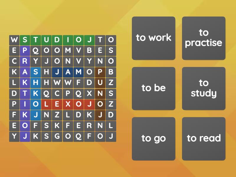 OJ VERB/JAM - Wordsearch