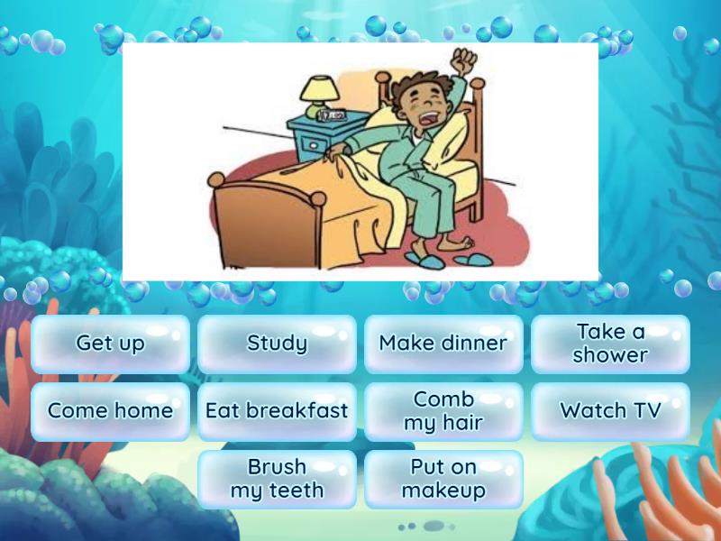 Daily Routine - Find the match