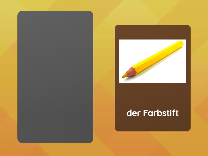Schulsachen, Kinder, mit Text - Speaking cards