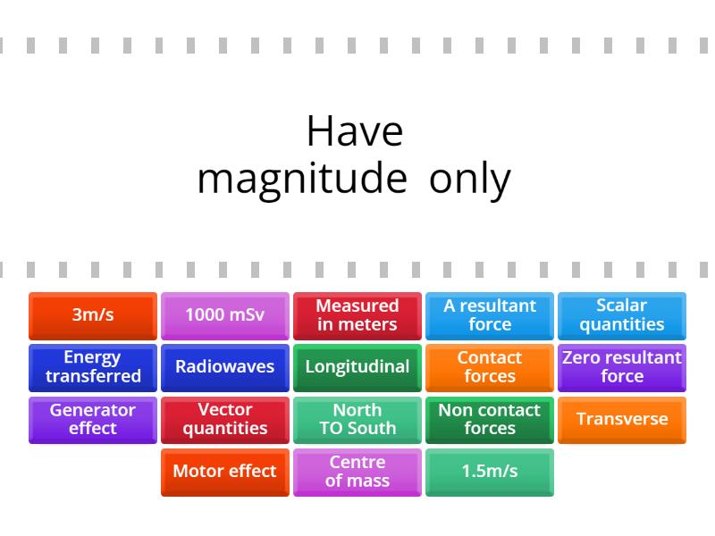 Physics paper 2 Spec point - Find the match