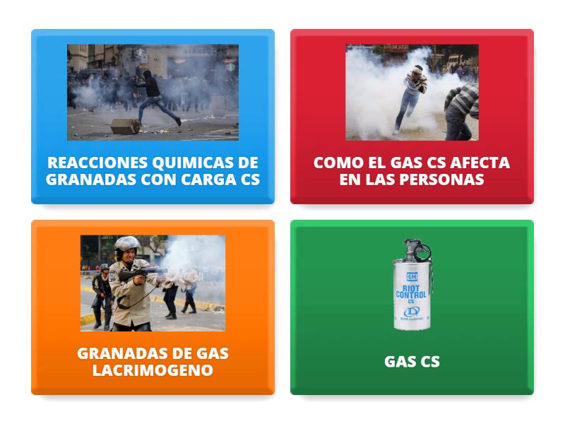 REACCIONES QUIMICAS DE GRANADAS CON CARGAS CS. - Vire as peças