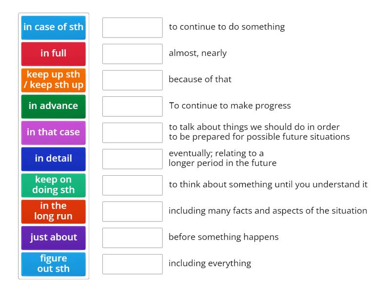 Module E lesson 44 - Match up