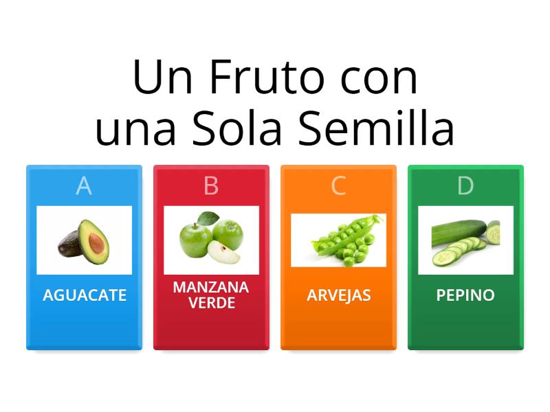 Clasificacion de los frutos (Botánica) - Quiz