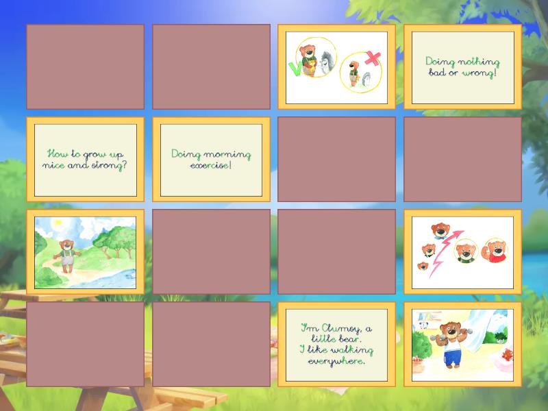 "Clumsy's song" Memory game - Matching pairs