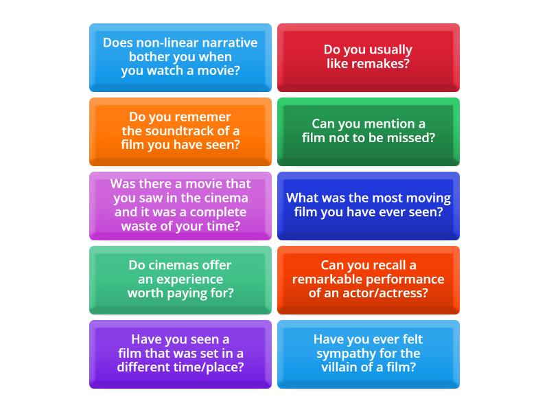Film questions - Flip tiles