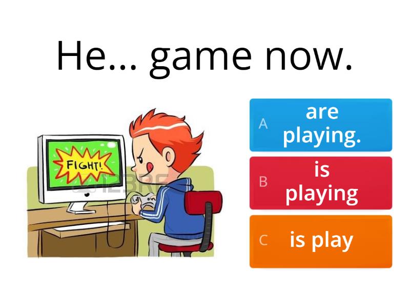 grammer-present progressive - Quiz