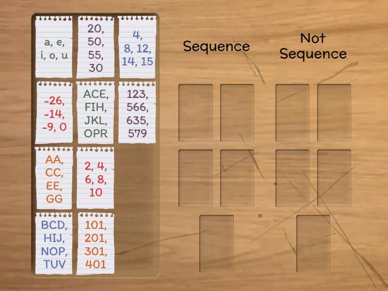 Classify Me! - Group sort