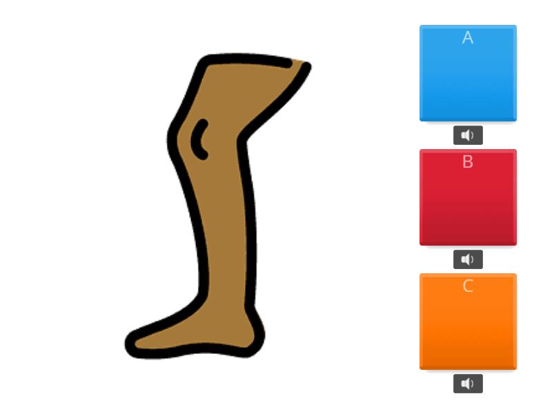 Kuuntelu: Ruumiinosat - Monivalinta