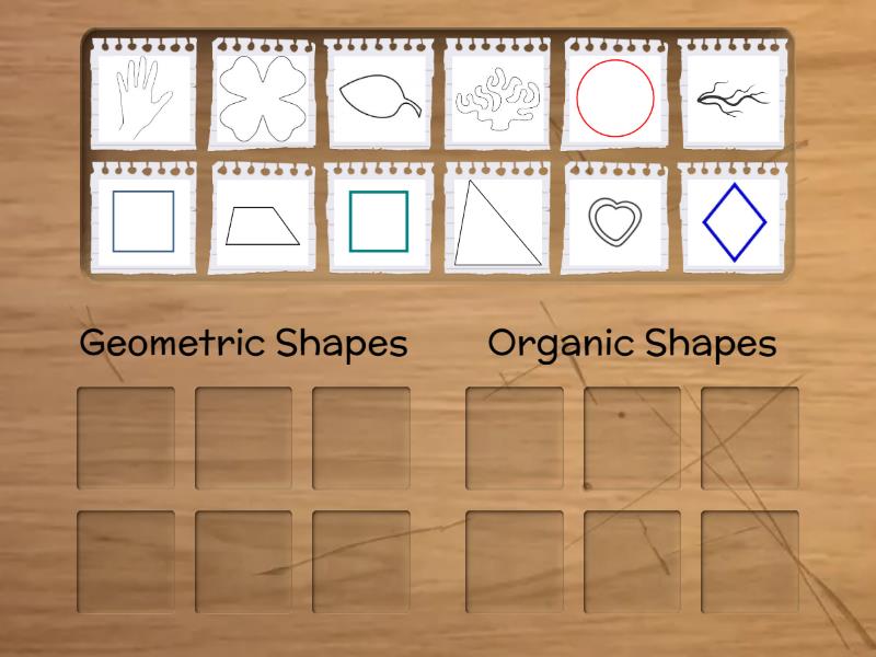 Sort shapes into correct categories - Group sort
