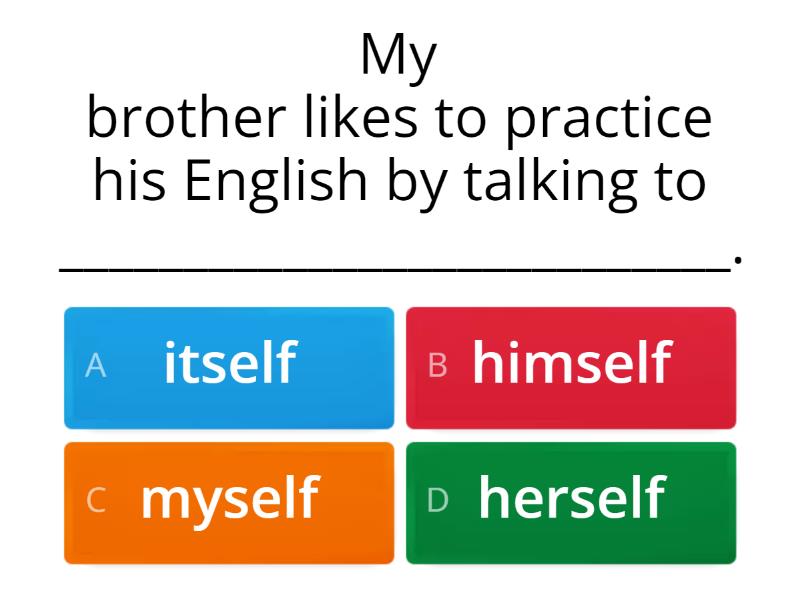 20/3 Reflexive Pronoun - Quiz