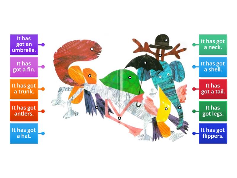 The Mixed-Up Chameleon - body parts - Labelled diagram