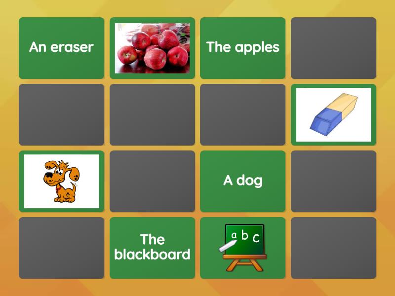 Match with the correct flashcards - Matching pairs