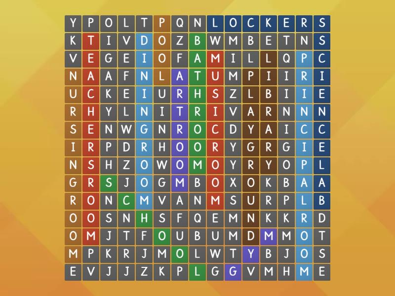 School places - Wordsearch