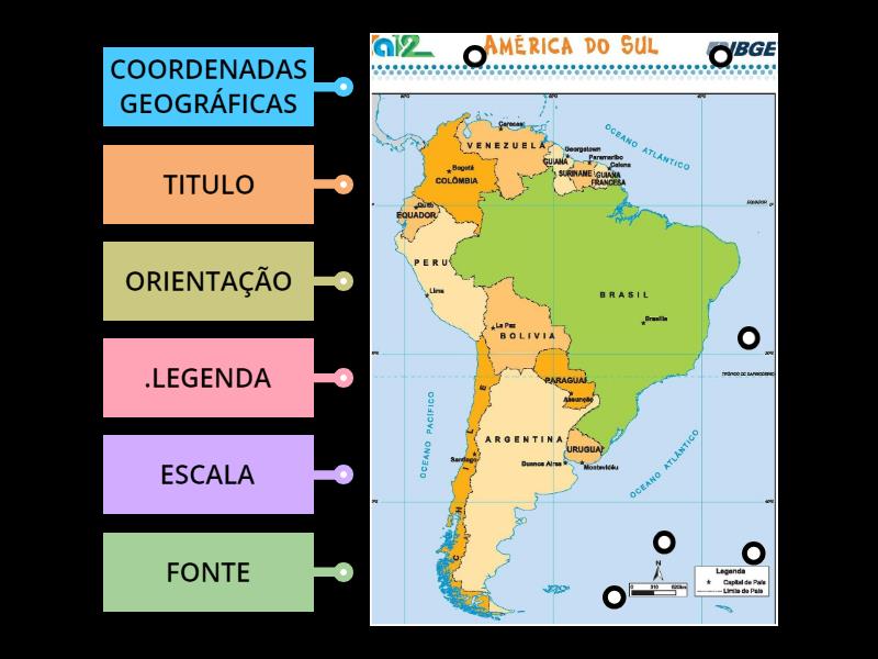 AULA 4 - ELEMENTOS CARTOGRÁFICOS - Labelled diagram