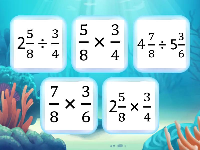 Solve Problems With Rational Numbers - Flip tiles