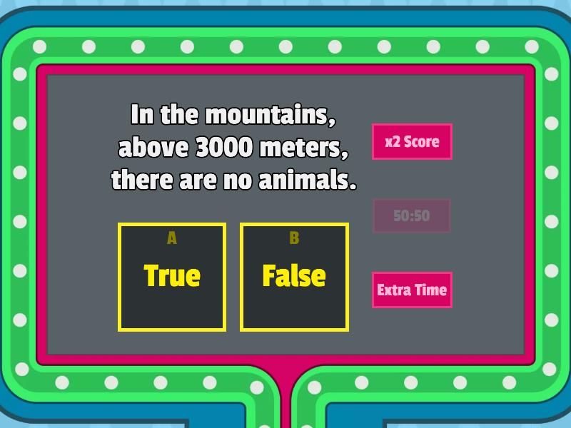 True or False geography - Gameshow quiz