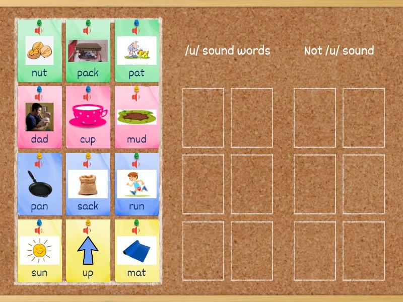 Sound /u/ Detectives - Group sort