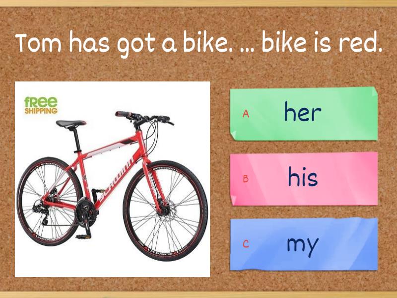 Possessive adjectives - Quiz