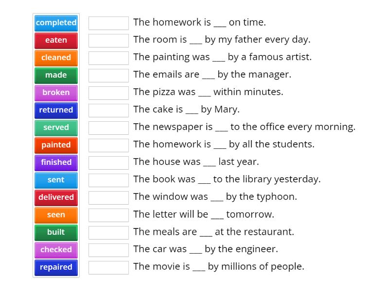 國三上-B5U3-被動語態練習 - Match up