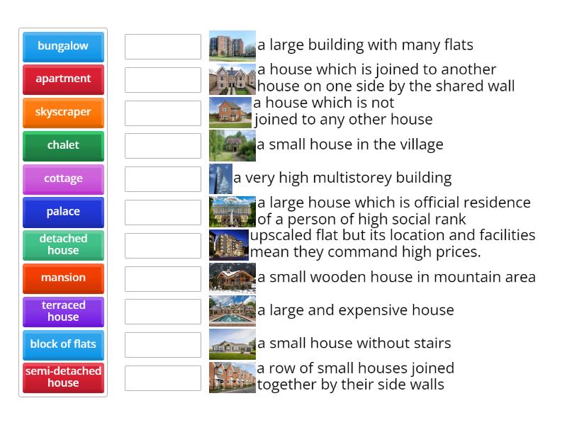 Types of houses - Match up