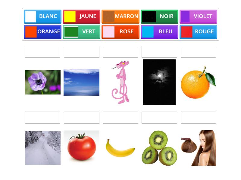 Les couleurs (simple) - Match up